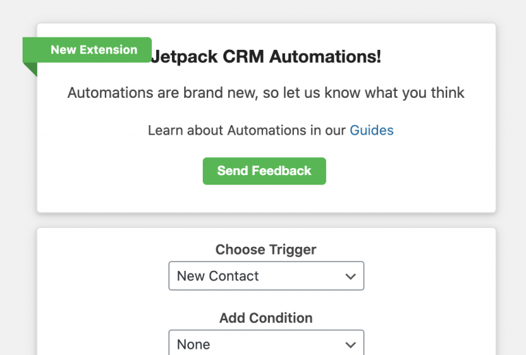 Jetpack CRMAutomations | Jetpack CRM